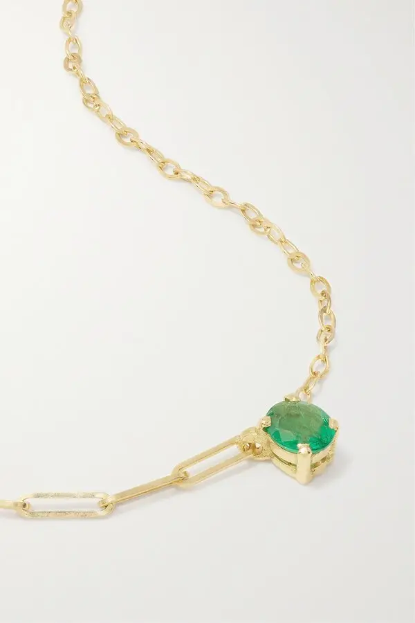 Yvonne Léon 18-karat Emerald Pendant Necklace - Green