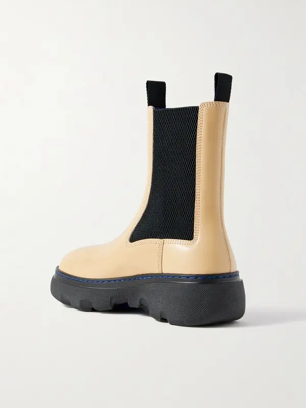 Burberry Leather Chelsea Boots