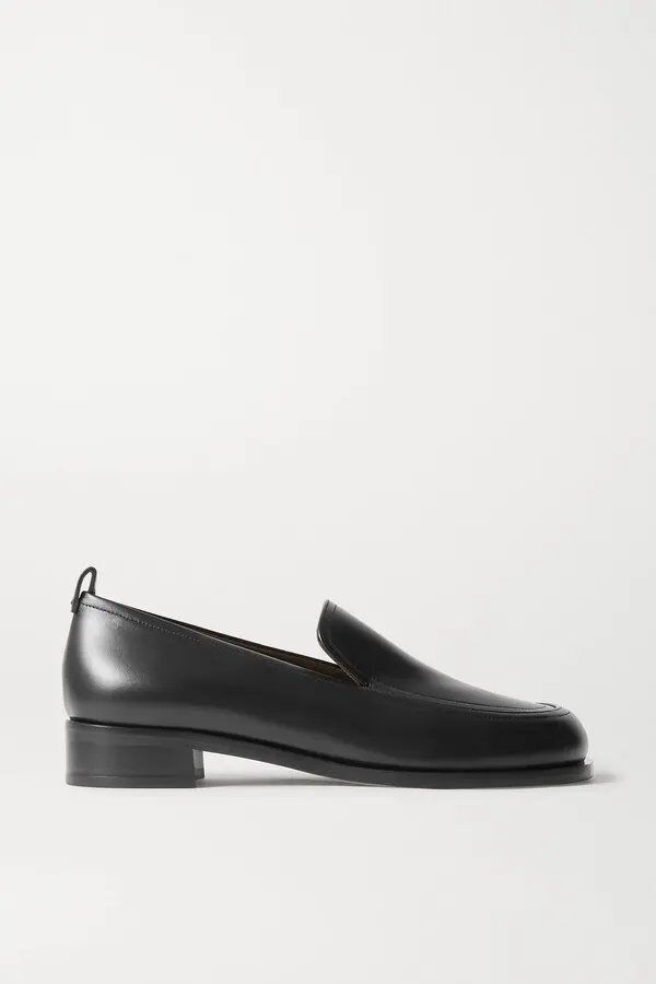 THE ROW Penny Leather Loafers