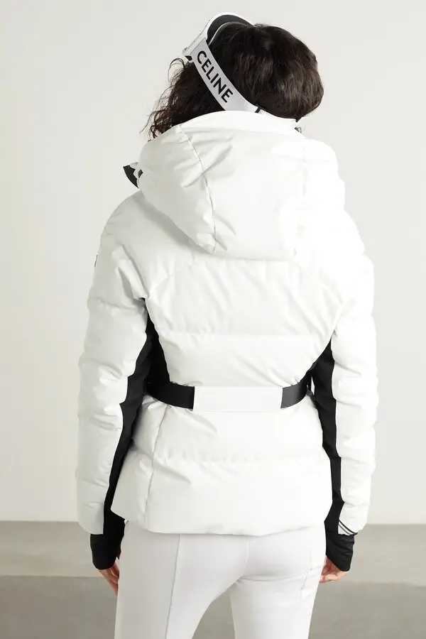 Moncler Guyane Hooded Down Jacket - White