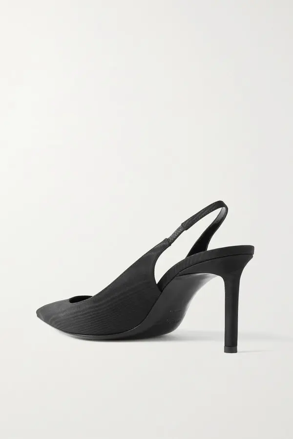 Saint Laurent Anja Moire Slingback Pumps