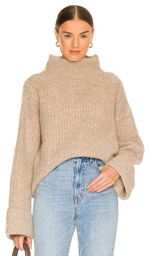 WEEKEND STORIES Antoinette Pullover In Beige