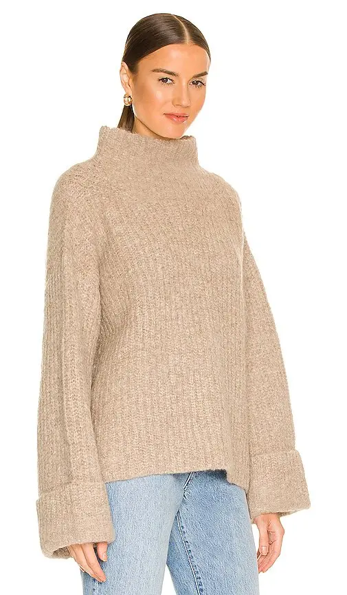 WEEKEND STORIES Antoinette Pullover In Beige