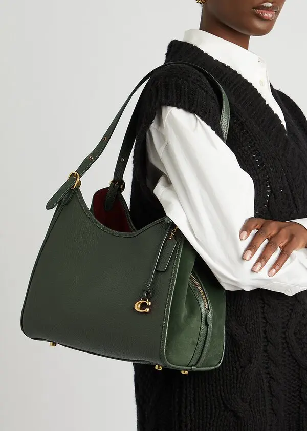COACH Lori Grained Leather Shoulder Bag