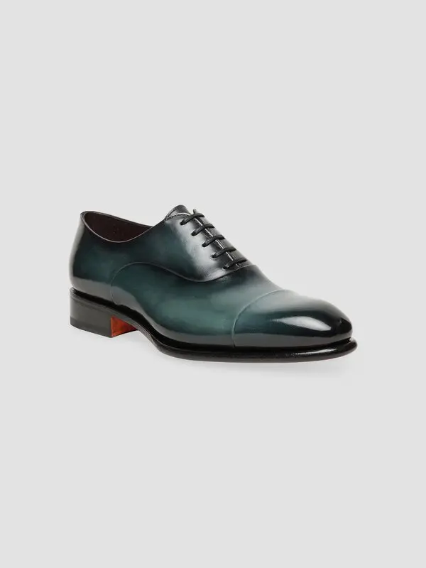 Santoni Lace-up Leather Dress Shoes