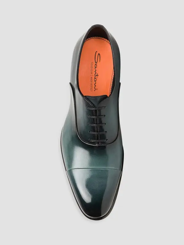 Santoni Lace-up Leather Dress Shoes