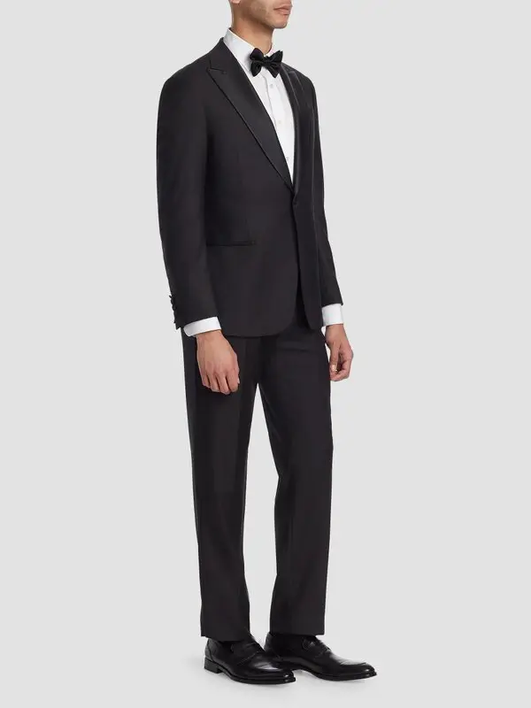 Emporio Armani G-line Super Line Peak Tuxedo - Black