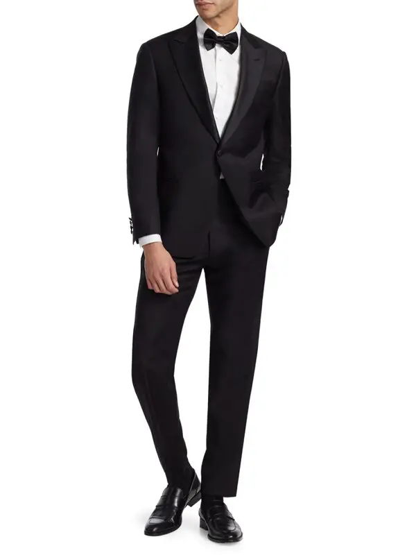 Emporio Armani G-line Super Line Peak Tuxedo - Black