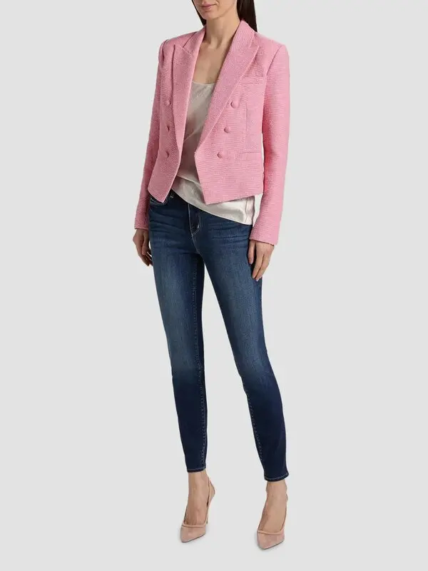 L'Agence Marguerite High-rise Skinny Jeans - Dark Blue