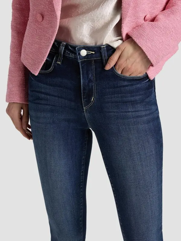 L'Agence Marguerite High-rise Skinny Jeans - Dark Blue
