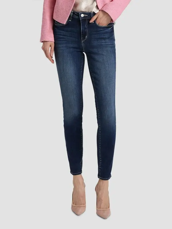 L'Agence Marguerite High-rise Skinny Jeans - Dark Blue