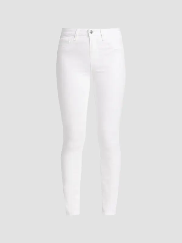 L'Agence Marguerite High-rise Skinny Jeans - White