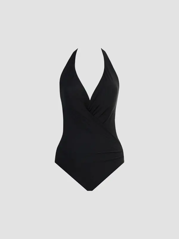 Miraclesuit Rock Solid Wrapsody One-piece Swimsuit - Black