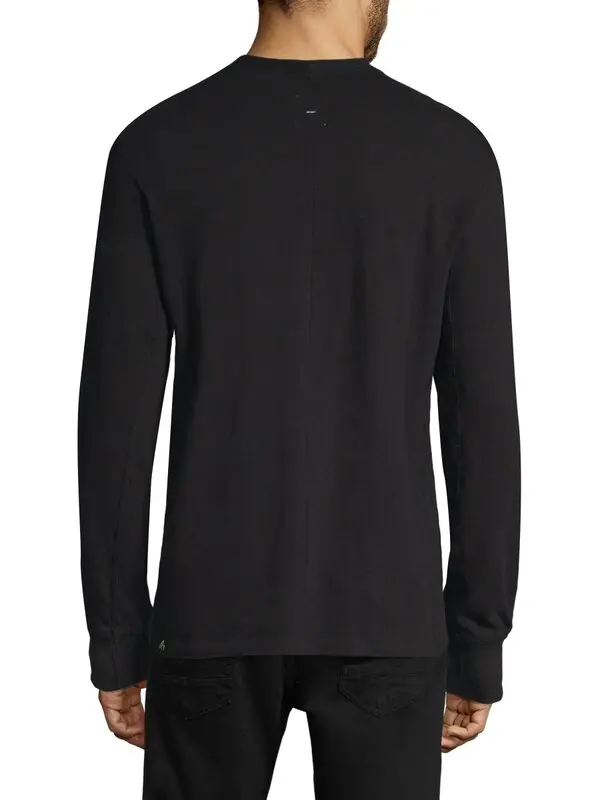 Rag & Bone Classic Long Sleeve Henley Slim-fit T-shirt