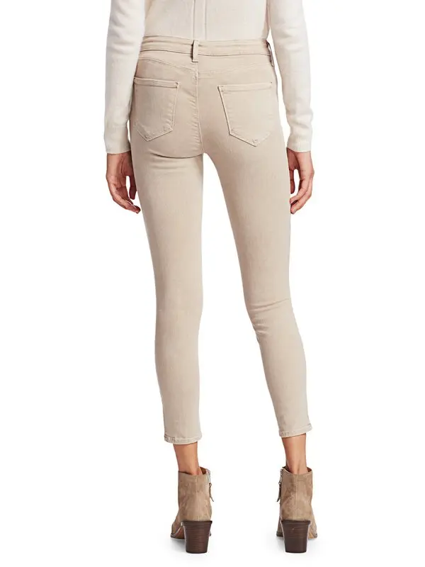 L'Agence Margot High-rise Ankle Skinny Jeans - Biscuit