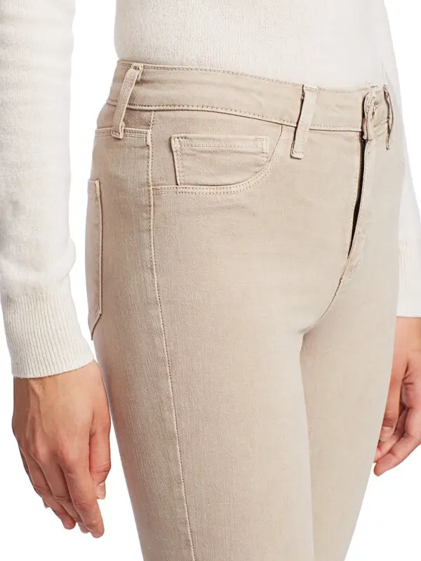 L'Agence Margot High-rise Ankle Skinny Jeans - Biscuit