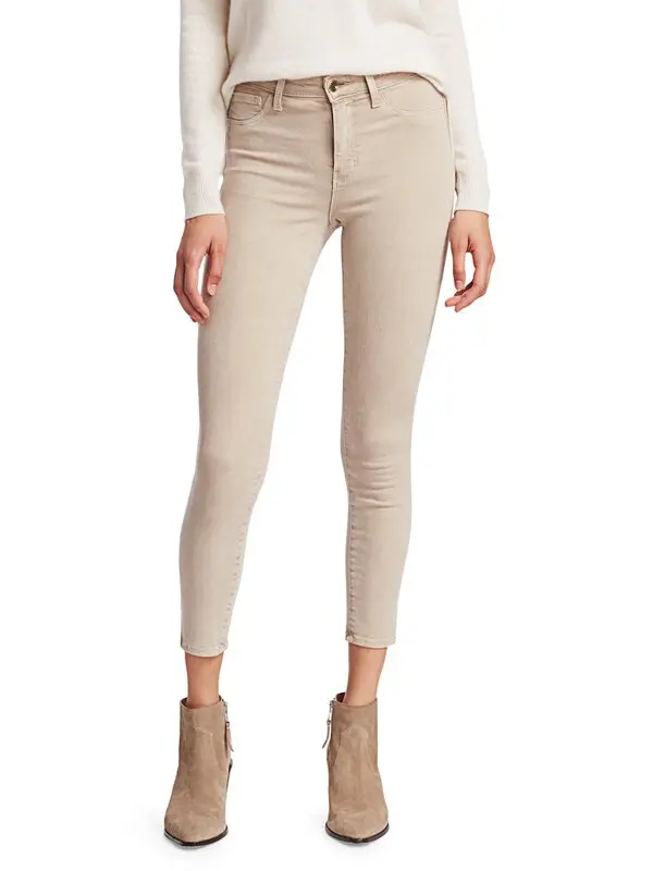 L'Agence Margot High-rise Ankle Skinny Jeans - Biscuit