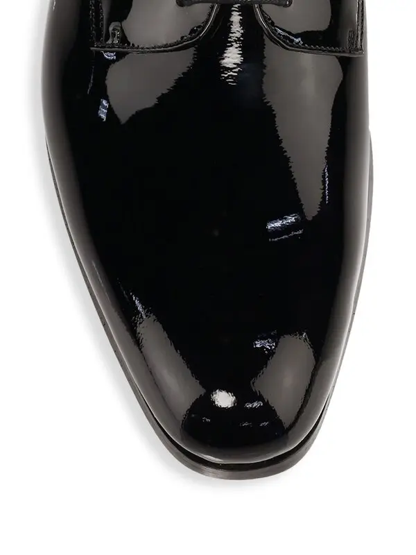 To Boot New York Aalborg Lace-up Patent Leather Derby Shoes - Vernice Nero