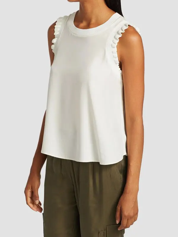 Cinq À Sept Tous Les Jours Lenore Silk Tank - Ivory