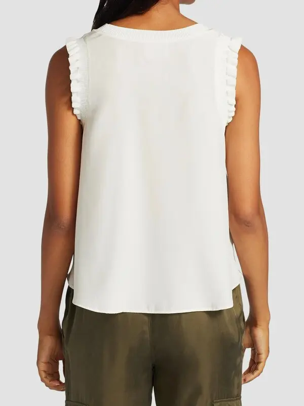 Cinq À Sept Tous Les Jours Lenore Silk Tank - Ivory