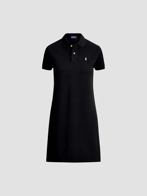 Polo Ralph Lauren Cotton Mesh Short-sleeve Polo Dress - Office Blue