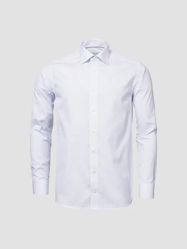 Eton Contemporary-fit Micro Print Long-sleeve Dress Shirt