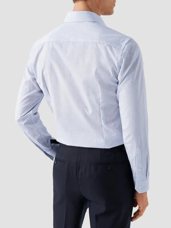 Eton Contemporary-fit Micro Print Long-sleeve Dress Shirt