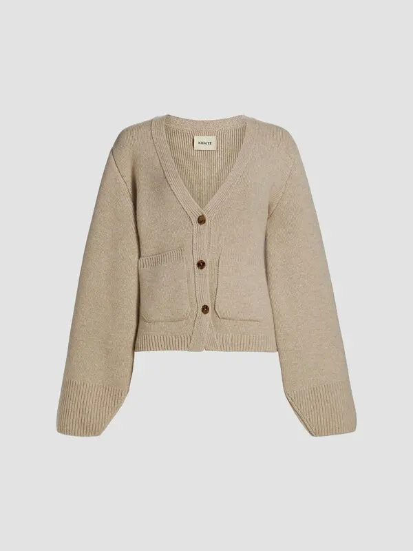 Khaite Scarlett Cashmere Cardigan - Barley
