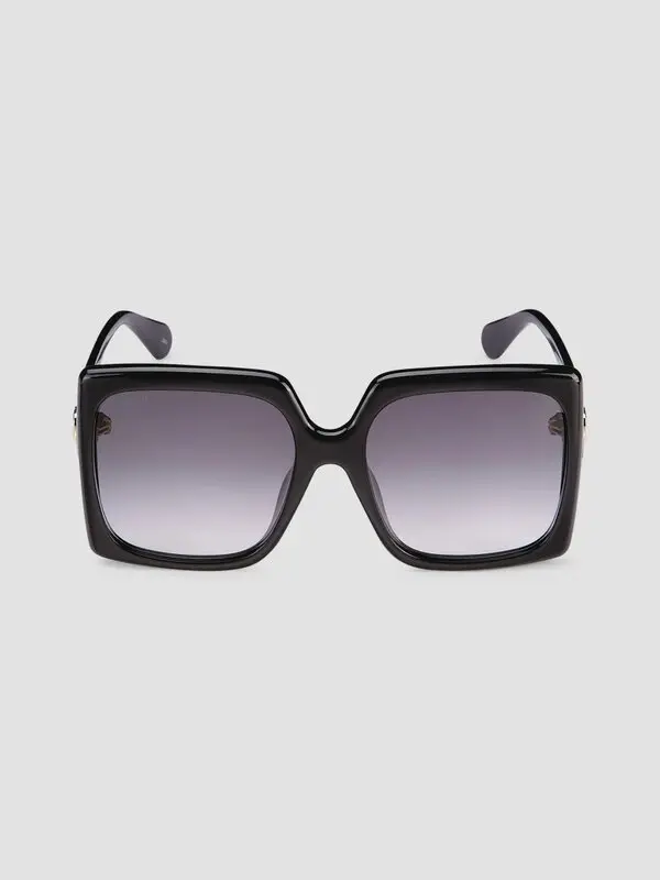 Gucci Logo 59mm Oversized Square Sunglasses - Black