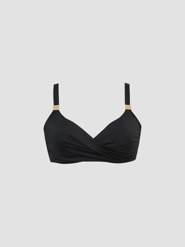 Miraclesuit Surplice Shirred Bikini Top