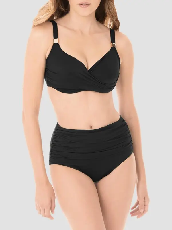 Miraclesuit Surplice Shirred Bikini Top