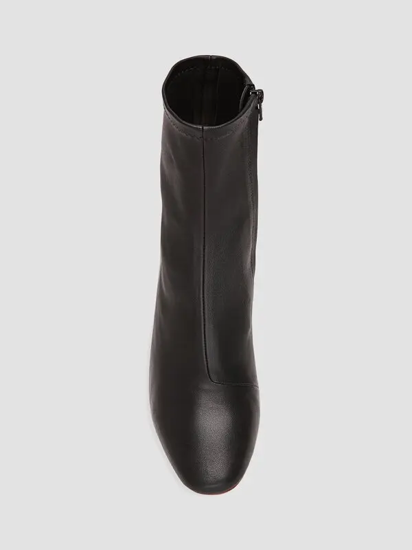 LOEFFLER RANDALL Elise Leather Ankle Boots - Black