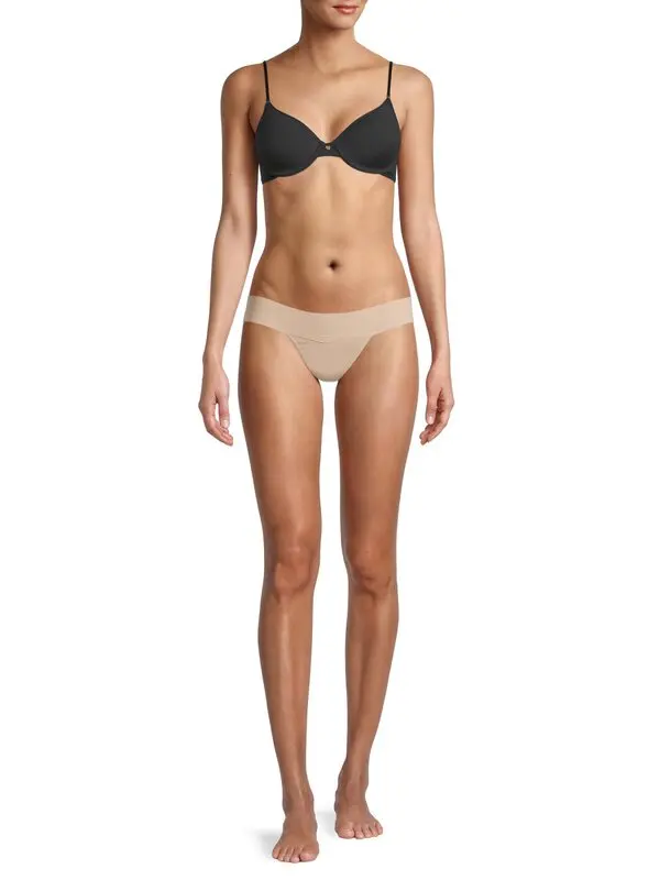 Hanky Panky Breath Natural Rise Thong - Taupe