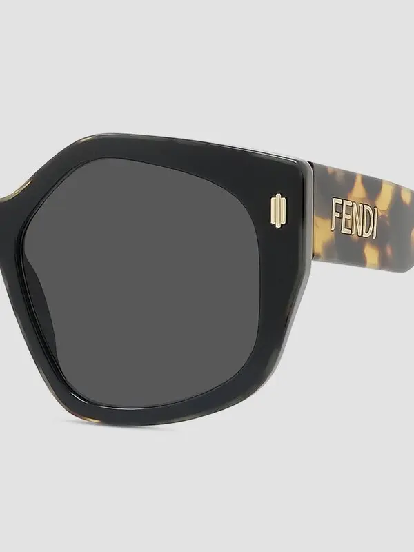 Fendi 55mm Geometric Logo Sunglasses