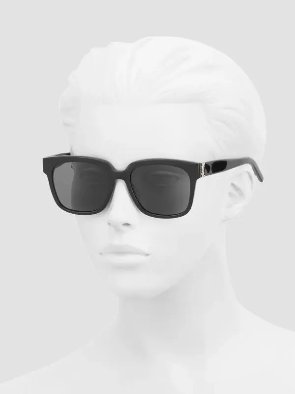 Saint Laurent 54mm Square Sunglasses - Black