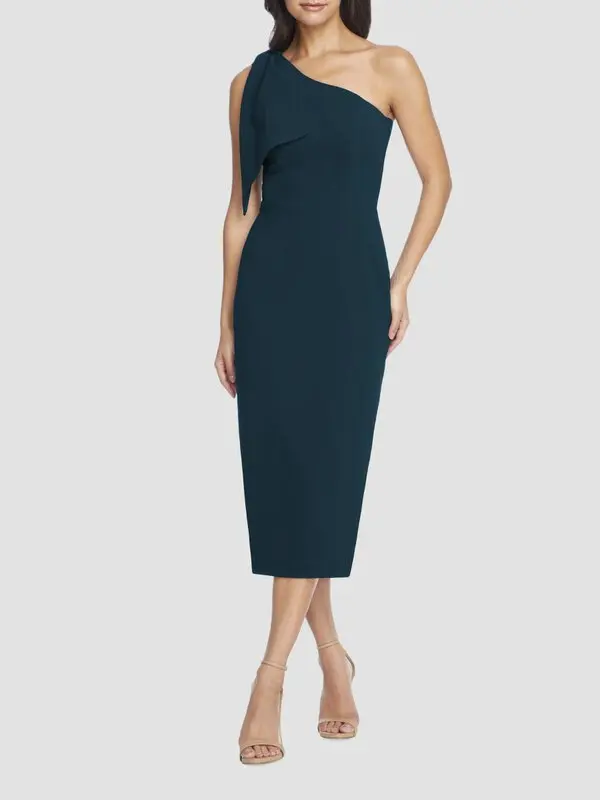 Dress The Population Tiffany One-shoulder Dress - Pine