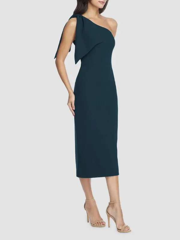 Dress The Population Tiffany One-shoulder Dress - Pine
