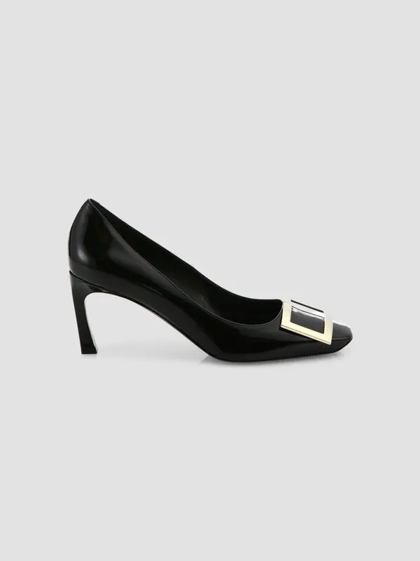 ROGER VIVIER Belle Vivier Trompette 70mm Patent Leather Pumps - Black