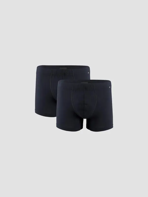 Hanro Cotton Essentials 2-pack Boxer Briefs - Black
