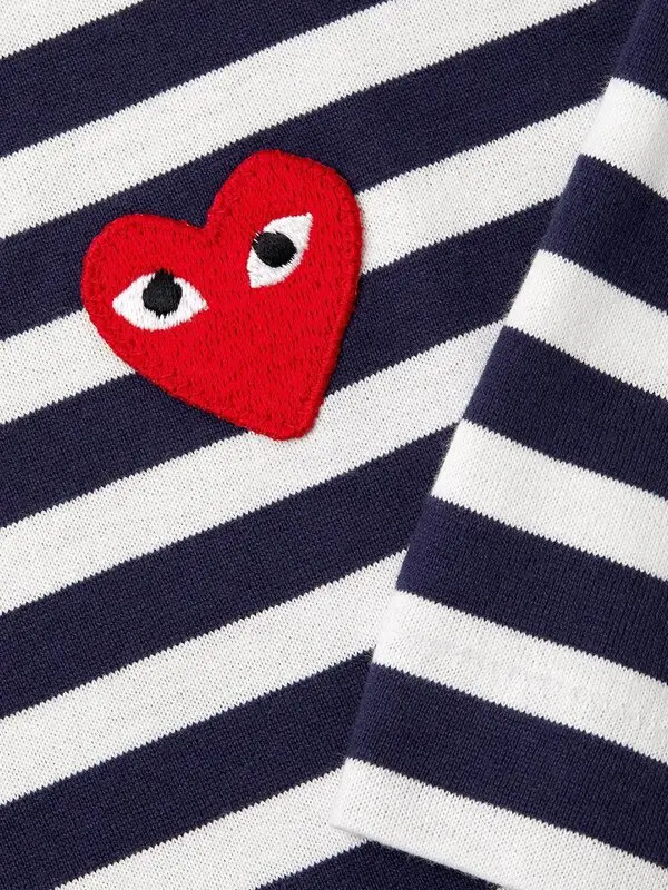 Play Comme Des Garcon Long Sleeve Striped T-shirt