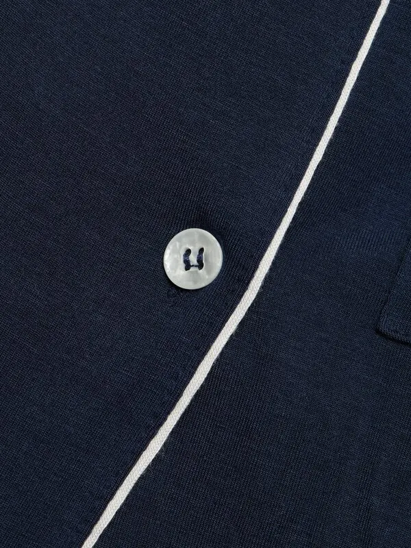 Eberjey Gisele Cropped Pajama Set - Navy Ivory