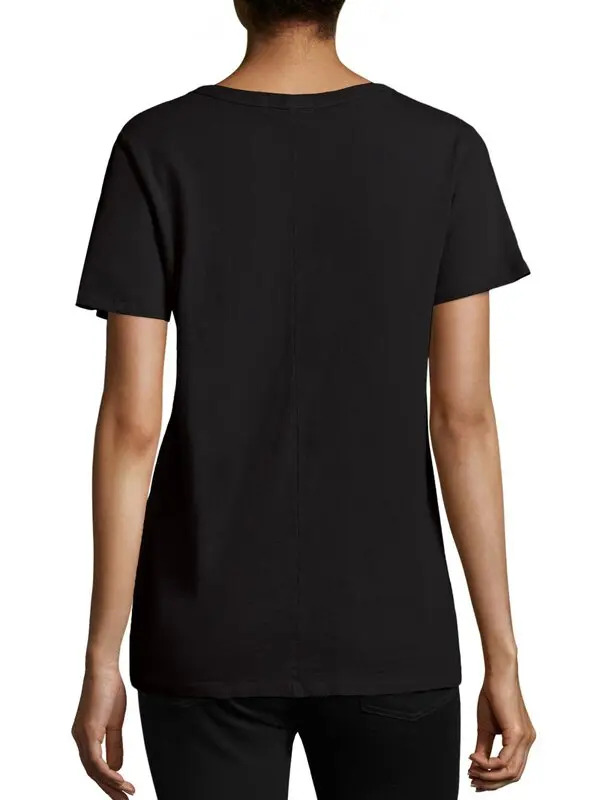 Rag & Bone V-neck Cotton Tee - Black