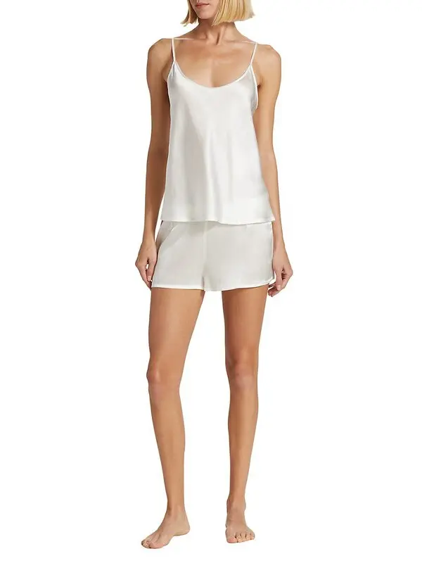 La Perla 2-piece Silk Camisole & Shorts Pajama Set