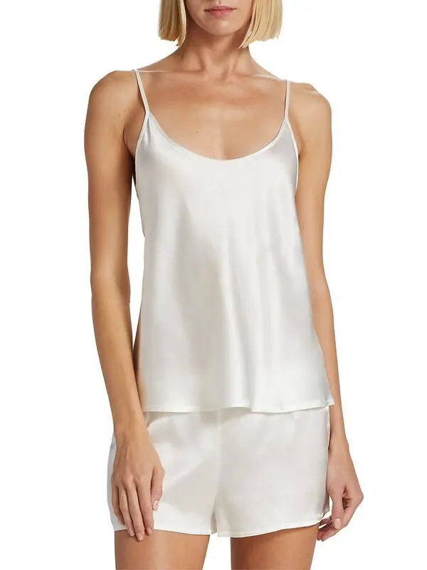 La Perla 2-piece Silk Camisole & Shorts Pajama Set
