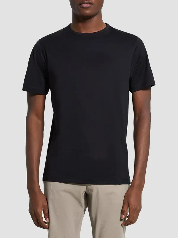 Theory Precise Luxe Cotton T-shirt - Black