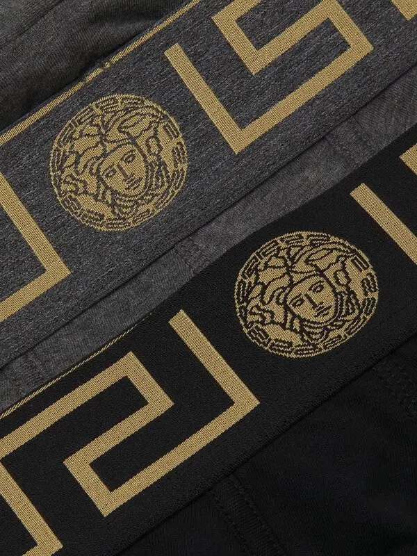 Versace 2-pack Trunk Boxer Briefs - Black Grey