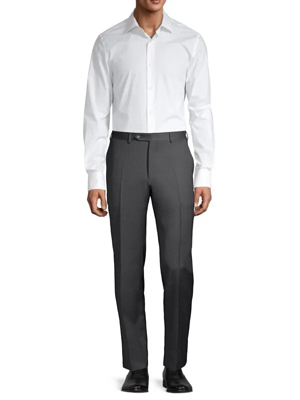 Canali Wool Trousers - Charcoal