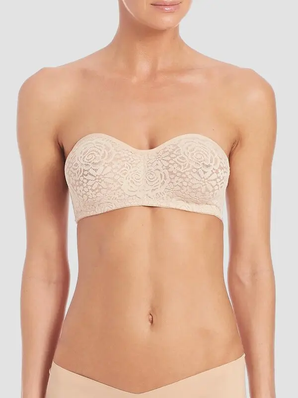 Wacoal Halo Lace Strapless Bra - Sand