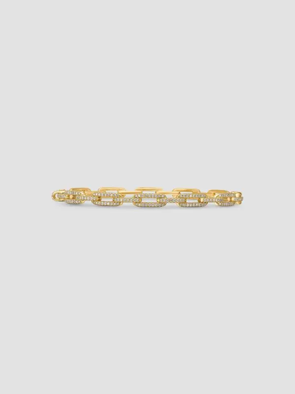 David Yurman Stax Chain Link Bracelet In 18k - Gold