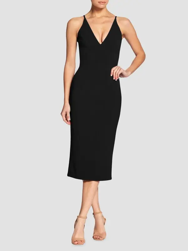 Dress The Population Lyla Midi Dress - Black